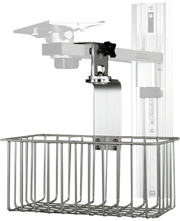 6"/15.2 cm C-Clamp Basket | GCX Medical Mounting Solutions