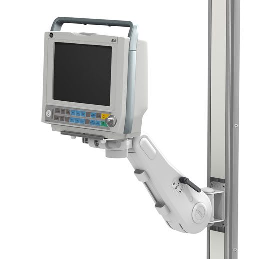 GE Healthcare B40 on VHM Variable Height Arm | GCX Medical Mounting ...