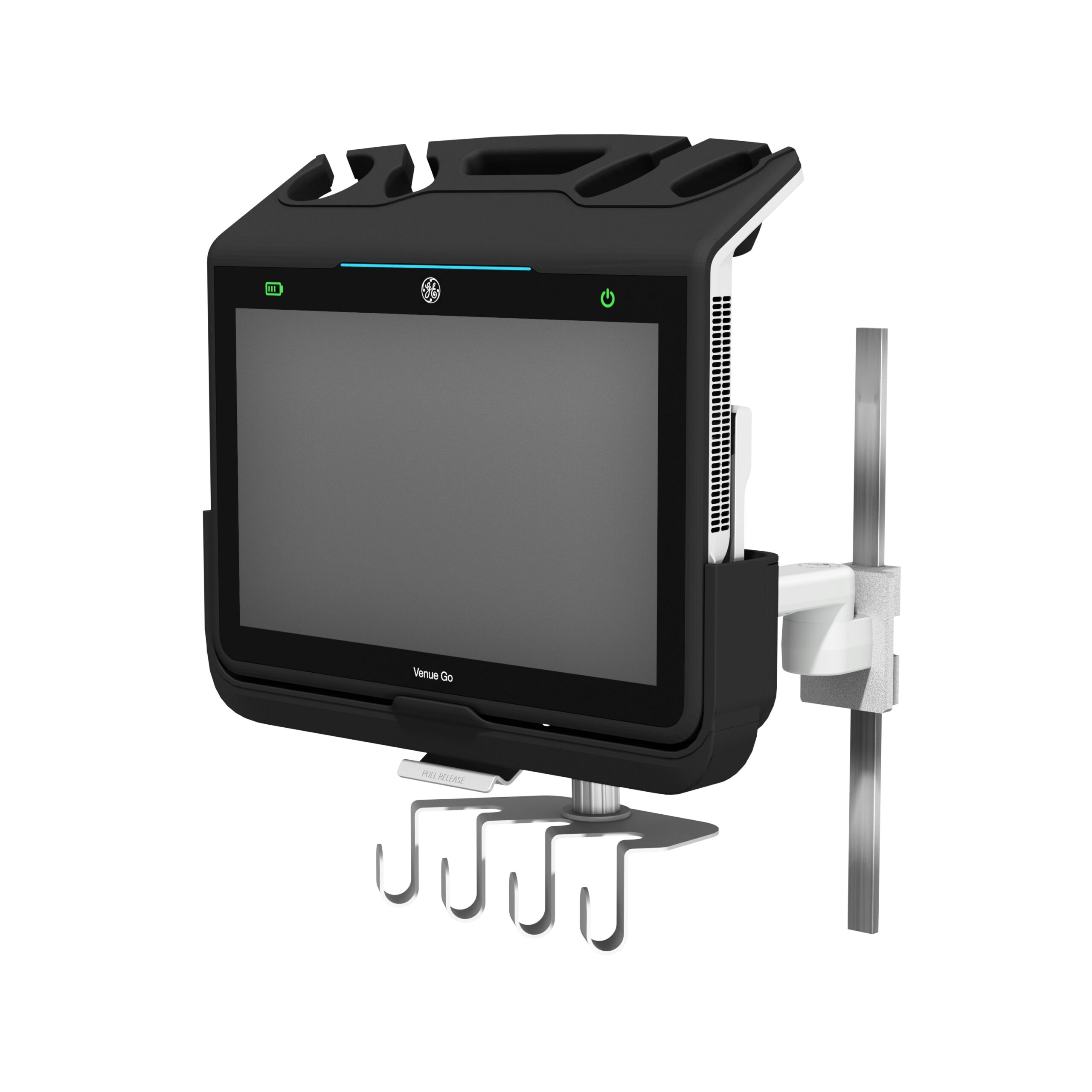 GE Healthcare Venue Go™ PoC Ultrasound on Vertical Rail | GCXメディカルマウント ...