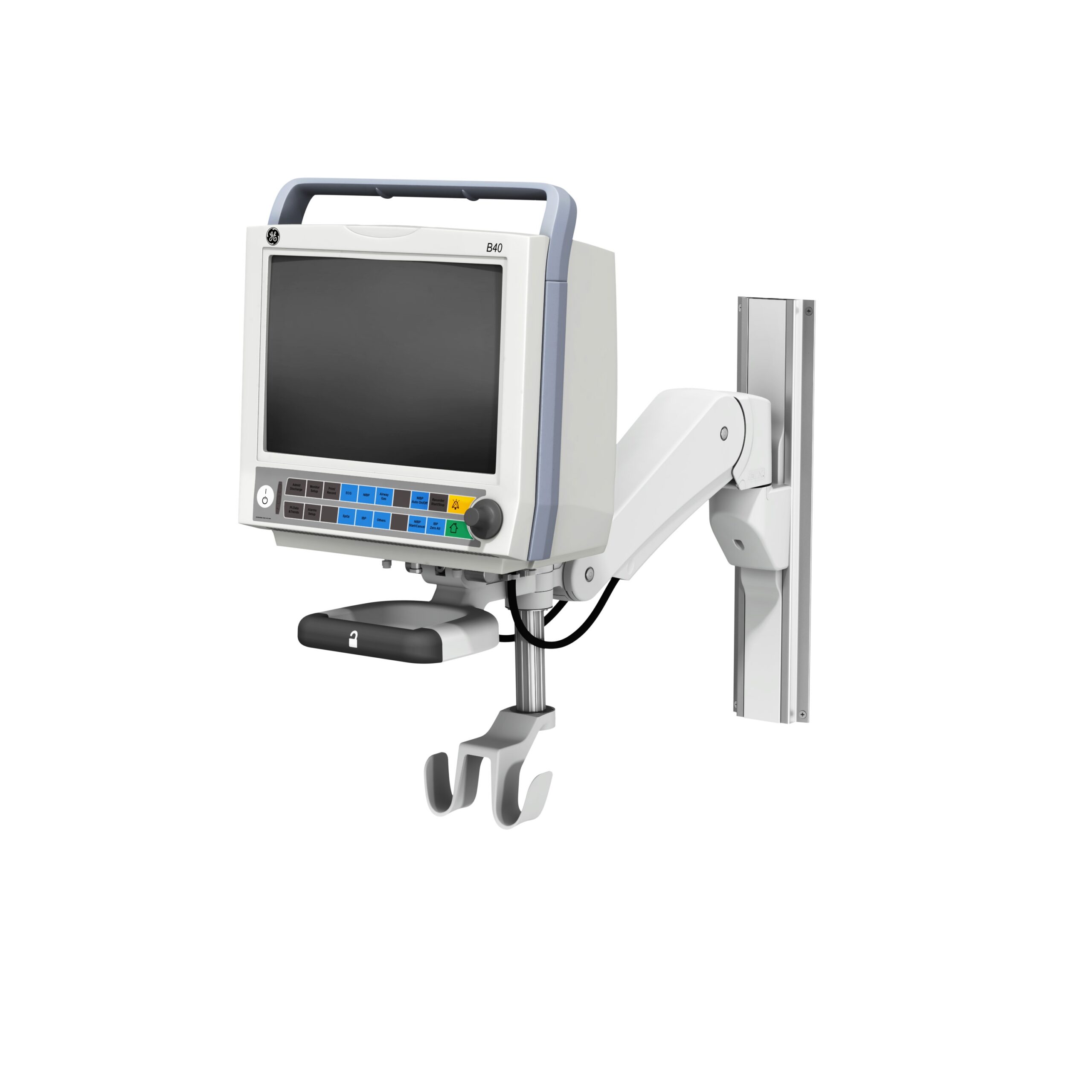 GE Healthcare B40 sur support pour profilé à bras de hauteur variable ...