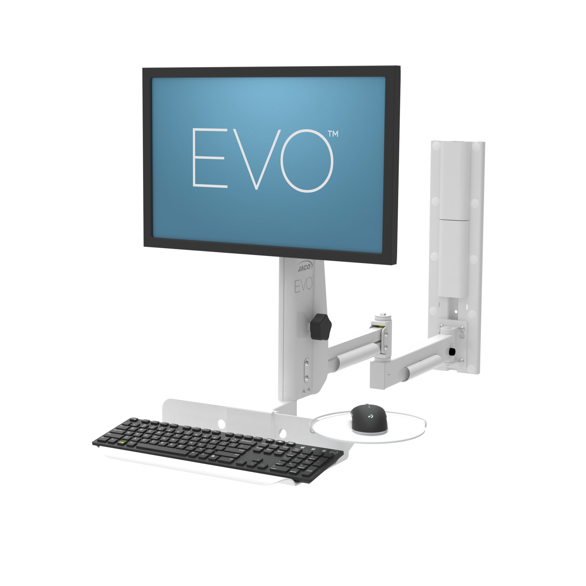 Jaco EVO™ Wall Arm Computer Workstations | GCX Medical Mounting Solutions