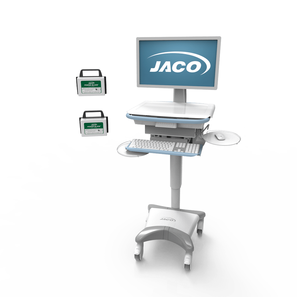 Jaco UltraLite 320 LCD Cart with POWERBLADE Hot Swap Power System and 2 ...