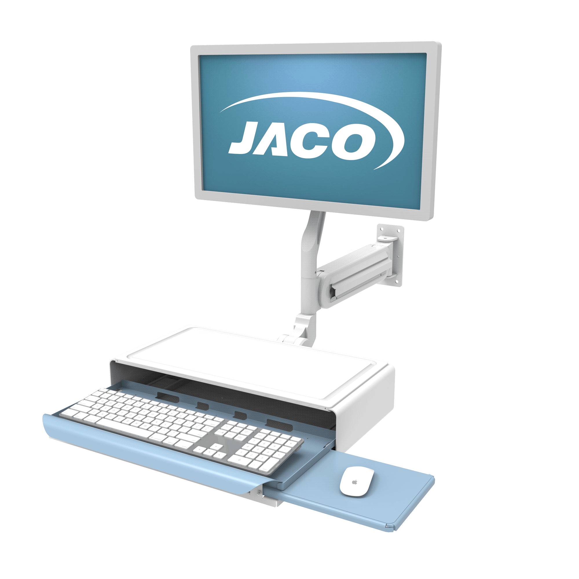 Jaco WA-60-WT Wall Arm for Wide Track Wall Extrusion, 16-20 lb Weight ...